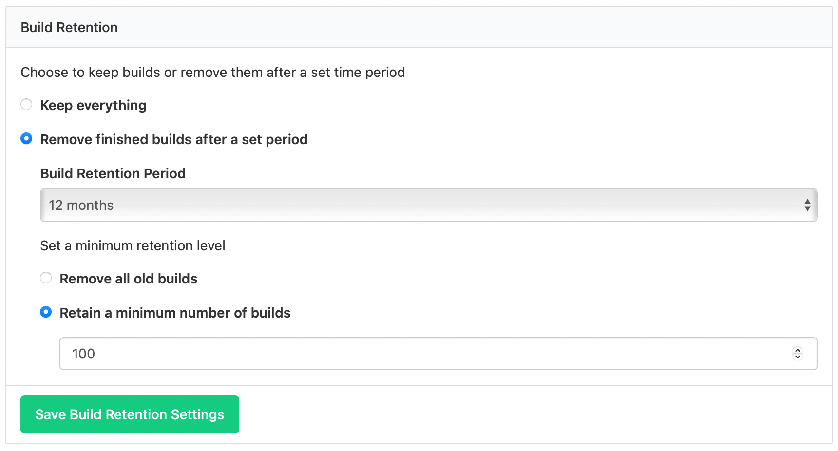 Build Retention Build Retention